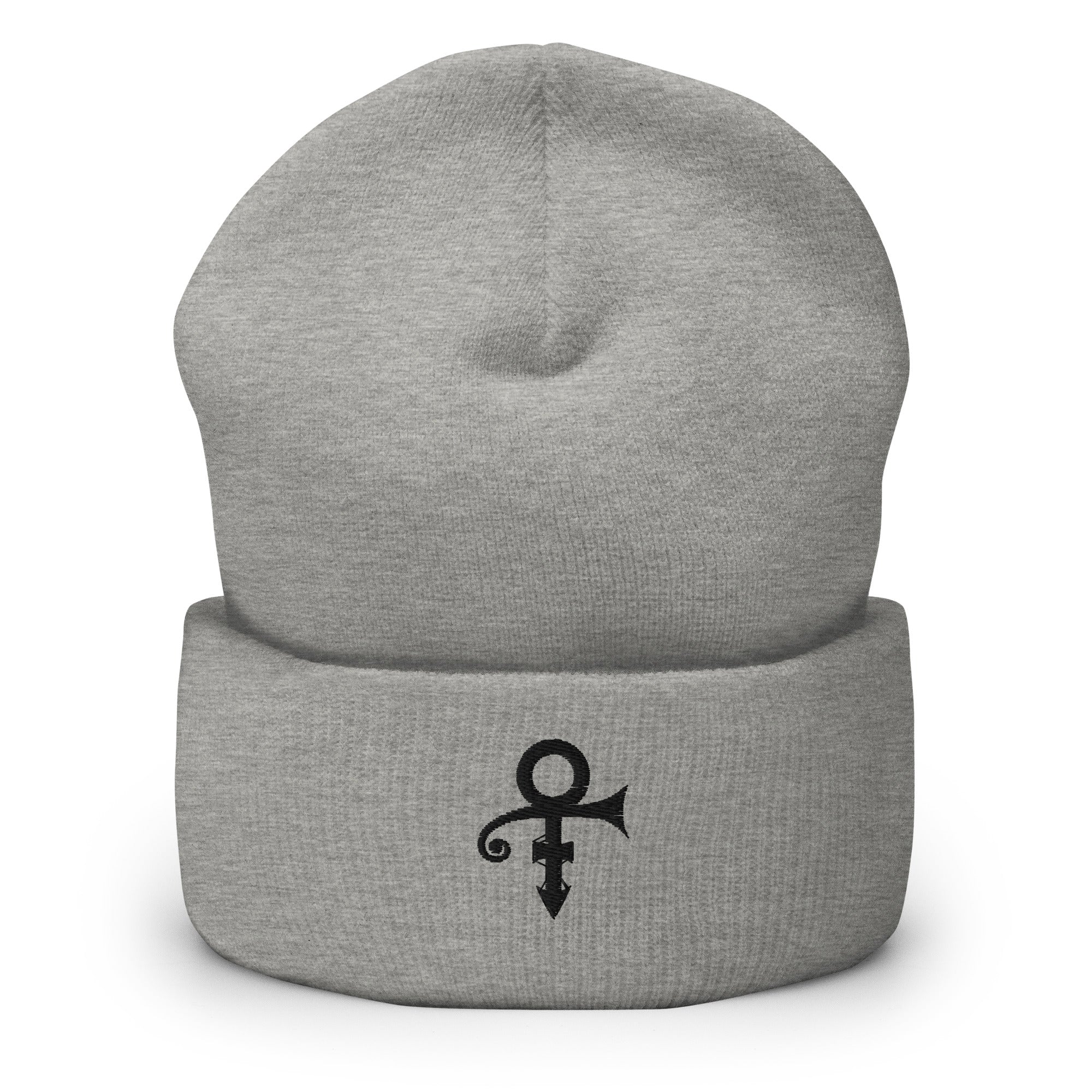 Prince Symbol Embroidered Cuff Beanies